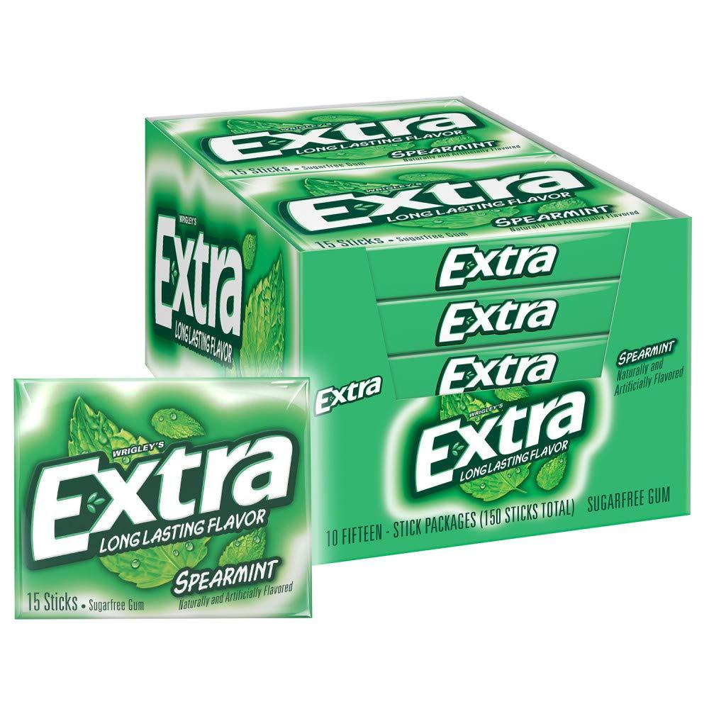 Buy Wrigleys Extra Long Lasting Flavor Spearmint 37 5g Box Online At