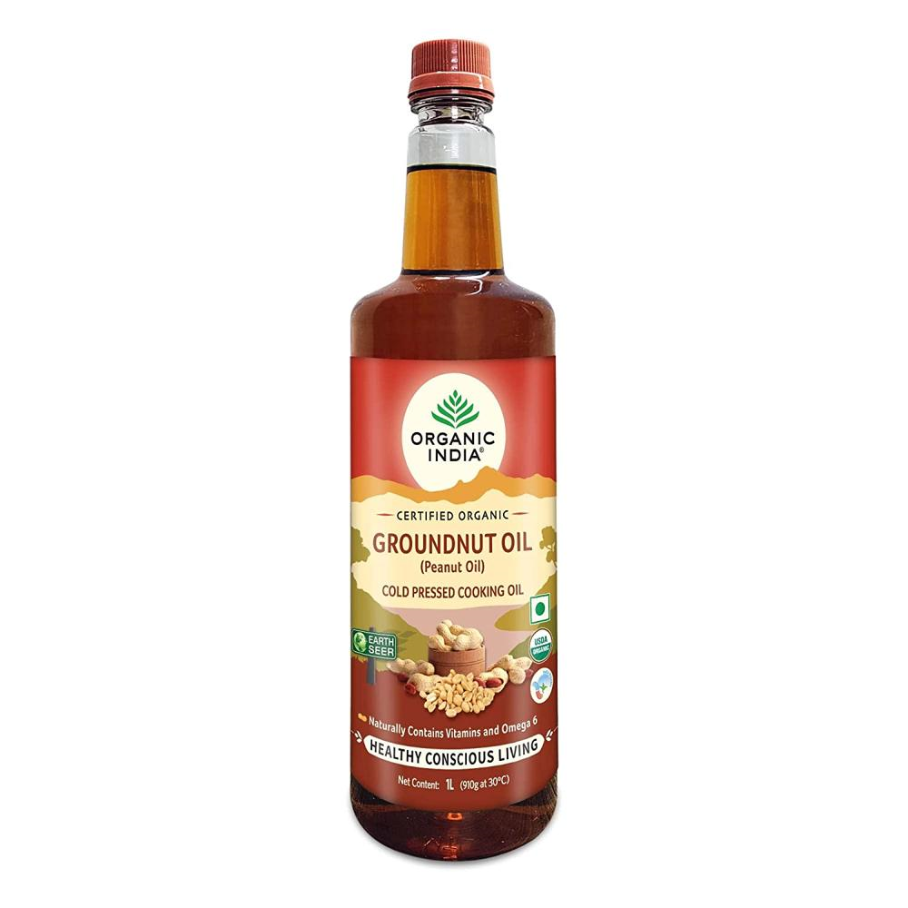 Buy Organic India Groundnut Oil, 1L Bottle Online at Natures Basket