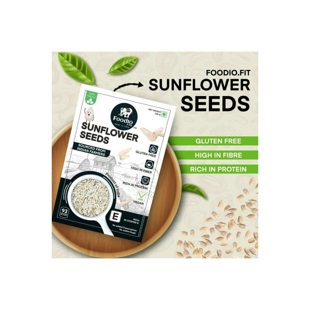 Buy Foodio Sunflower Seeds, 100g Pouch Online at Natures Basket