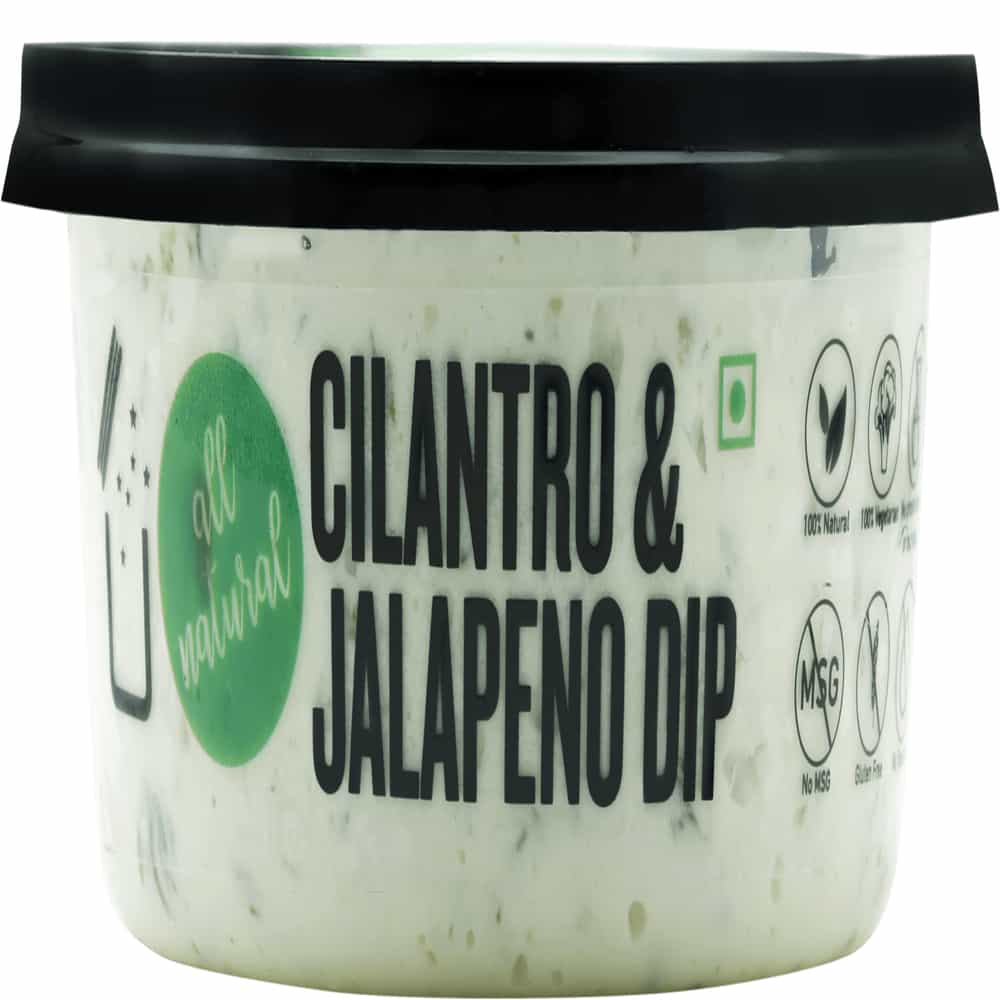 Buy Saucery Cilantro Jalapeno Dip Fresh Ingredients Creamy, 150g Cup ...