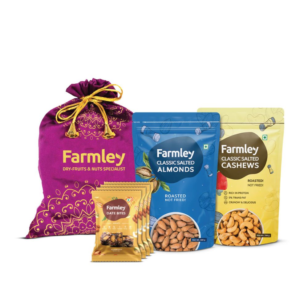 Buy Farmley Gift Pack Large Potli 480g Online at Nature's Basket