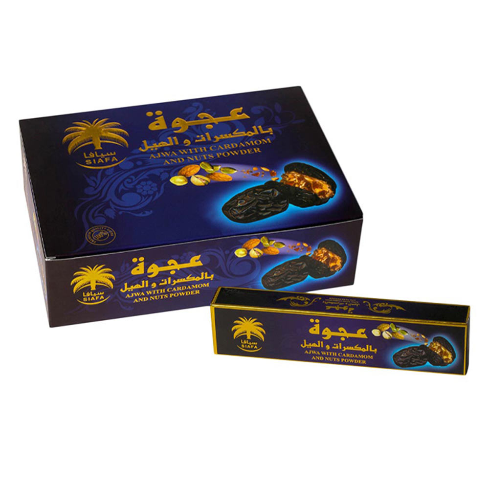 Buy Siafa Ajwa Dates With Cardamom And Nuts Powder 330g Online at ...
