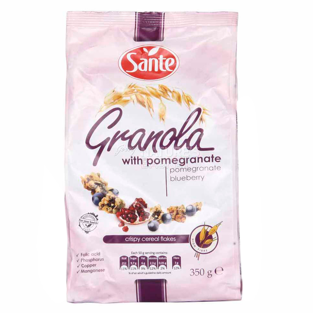 Buy Sante Granola Pomegranate, 350g Bag Online at Natures Basket