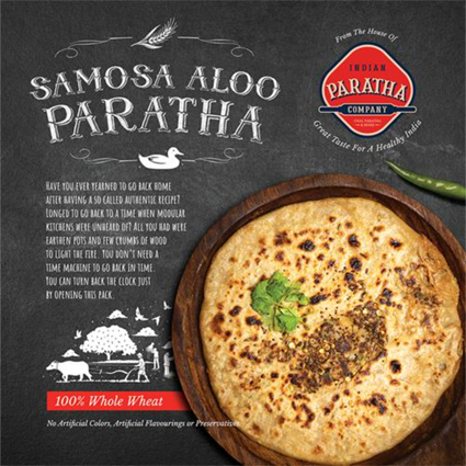 Buy Indian Paratha Company Samosa Aloo Paratha, 400g Pouch Online at ...